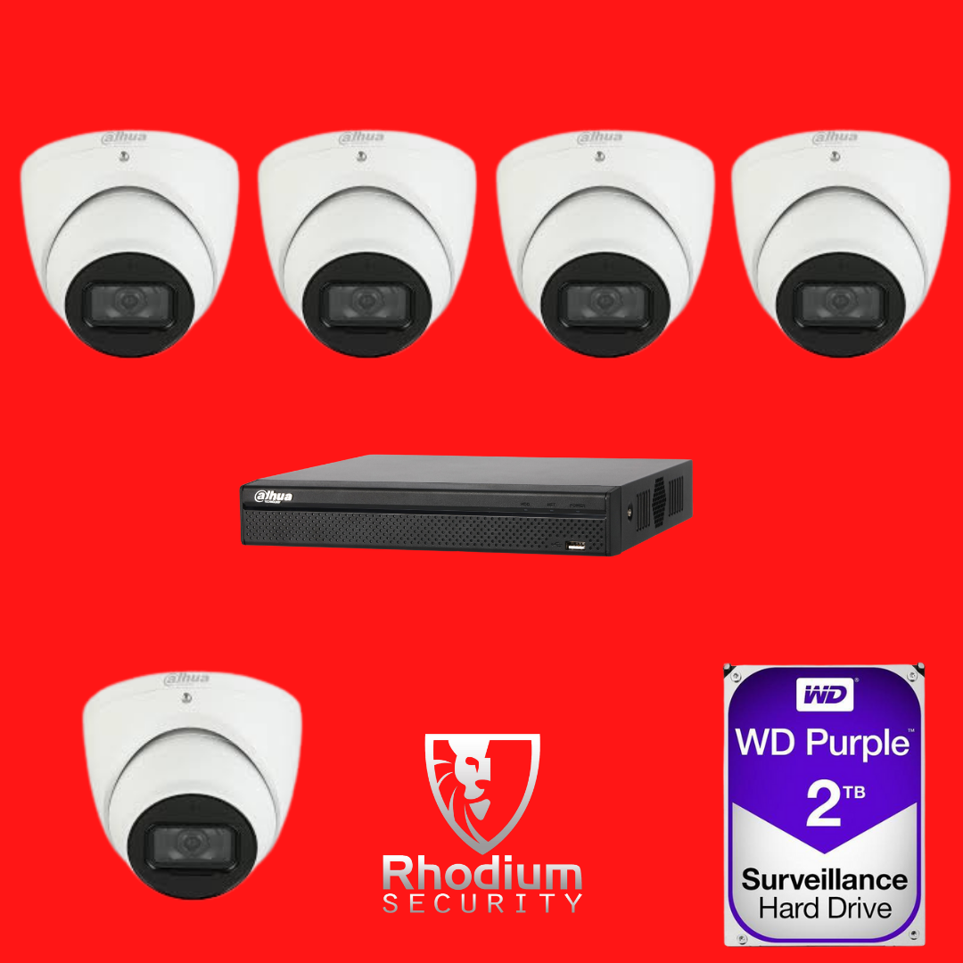 Buy Residential commercial Security camera system with 5 cameras 8CH ...